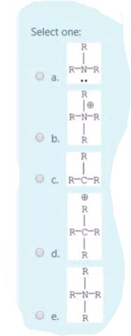 Solved Select one: R R-NR R R-NR b. R . OC. R-C-R R R-C-R d. | Chegg.com