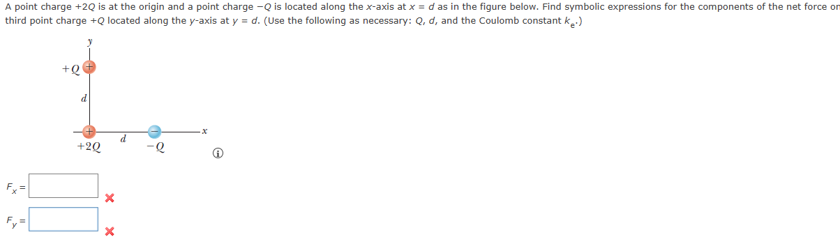 Solved A point charge +2Q is at the origin and a point | Chegg.com
