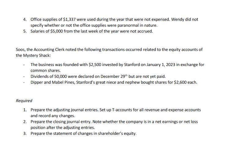 Solved Tutorial 3 - Adjusting Entries, Closing Entries, | Chegg.com