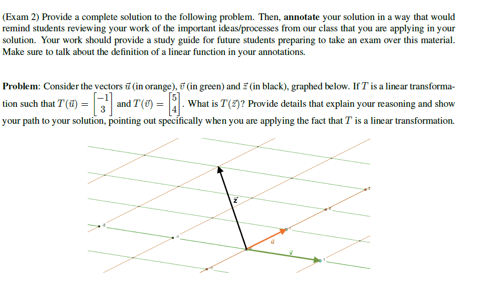 Solved (Exam 2) Provide a complete solution to the following | Chegg.com