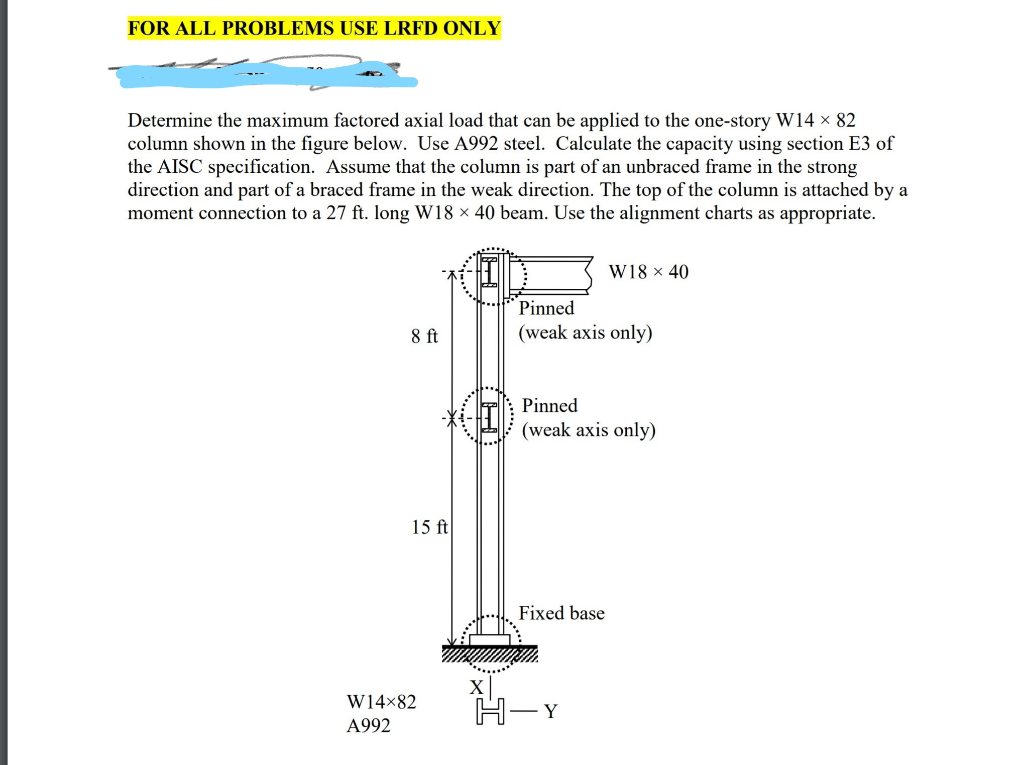 Solved Determine the maximum factored axial load that can be | Chegg.com
