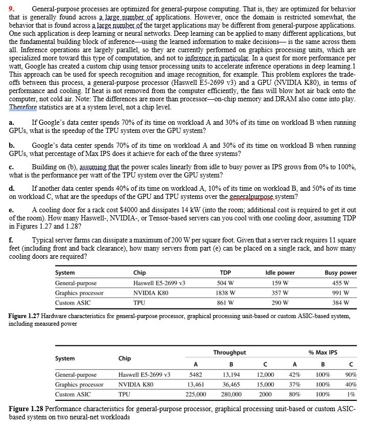 Solved 9. General-purpose processes are optimized for | Chegg.com