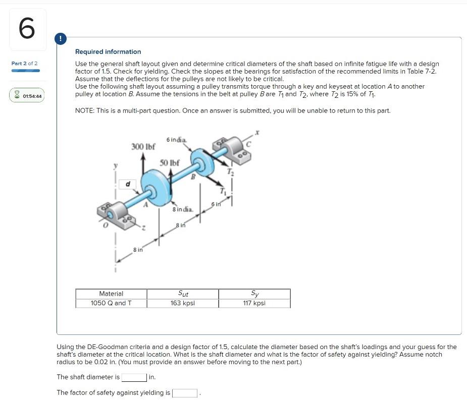 Solved 6 Part 2 Of 2 Required Information Use The General