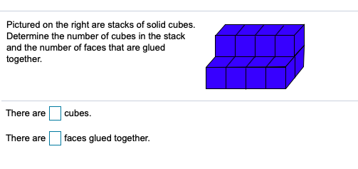Solved Pictured on the right are stacks of solid cubes. | Chegg.com