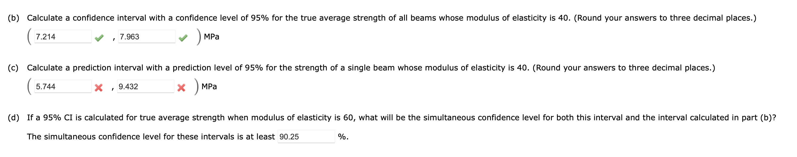 Solved Values of modulus of elasticity (MOE, the ratio of | Chegg.com