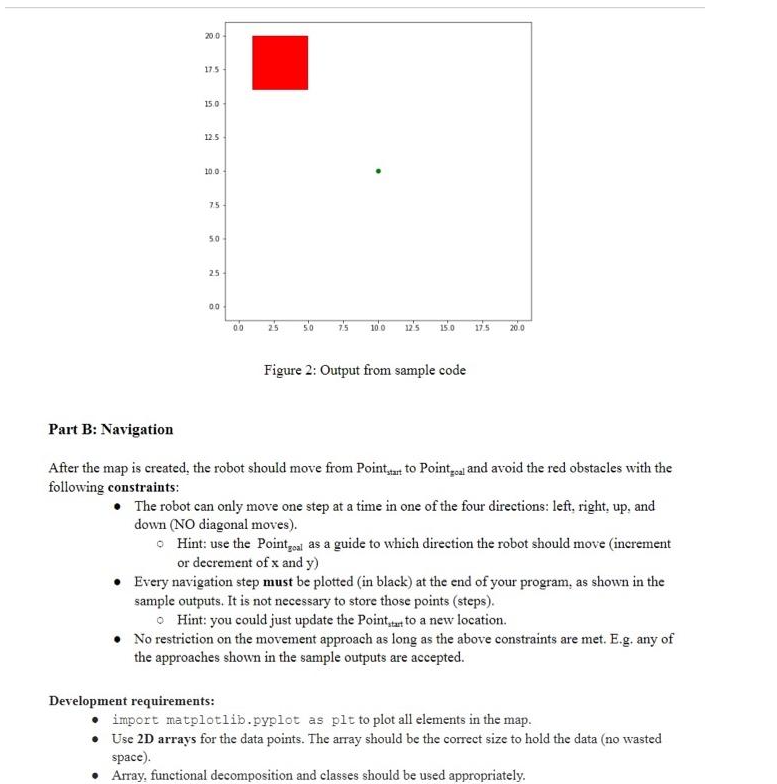 Solved Question 2: Pathfinding and Obstacle Avoidance | Chegg.com