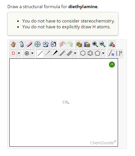 Solved Draw a structural formula for diethylamine. - You do | Chegg.com
