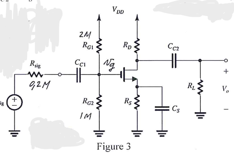 Solved 3 20 Points For The Amplifier In Figure 3 If 