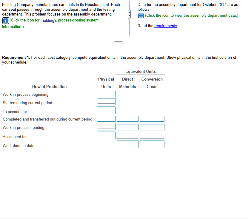 Solved Requirement 1. For each cost category, compute | Chegg.com
