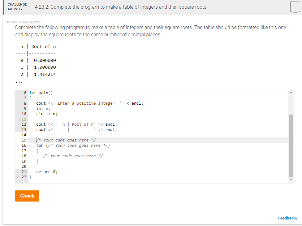 Solved \begin{tabular}{l|l} ALLENGE & 4.23.2: Complete the | Chegg.com