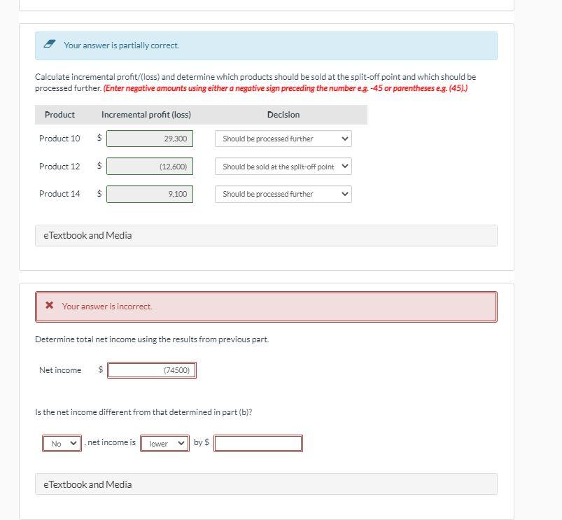Solved Need help only on last part ("Determine total net | Chegg.com