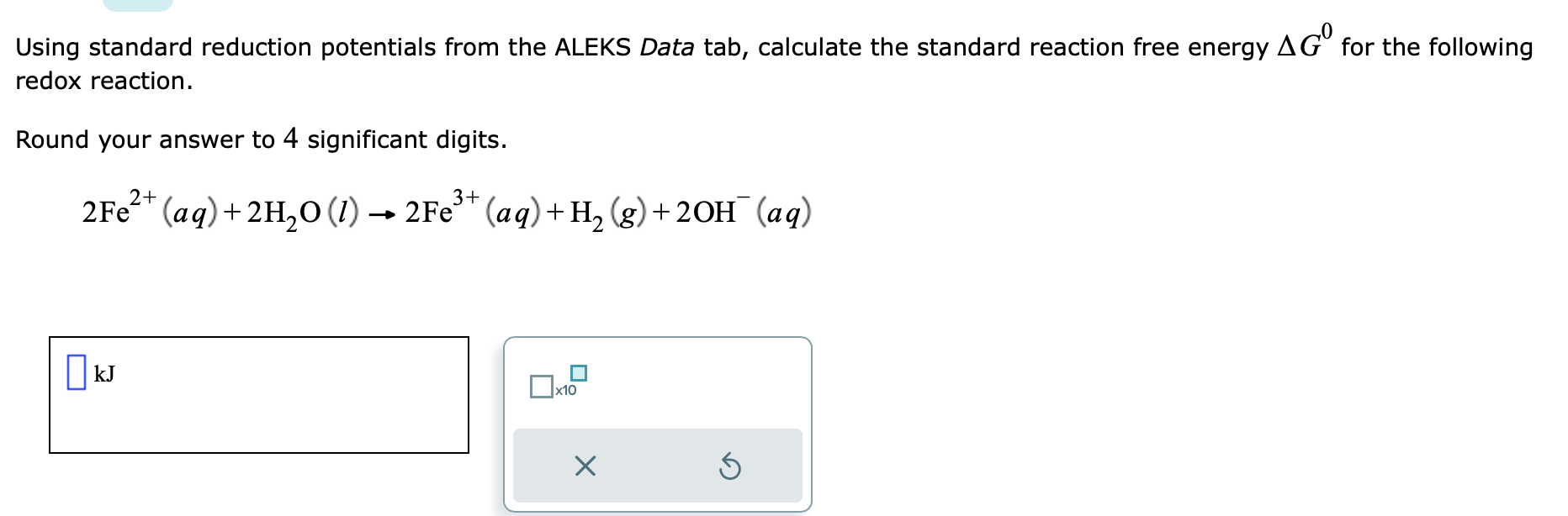 Solved Using standard reduction potentials from the ALEKS | Chegg.com