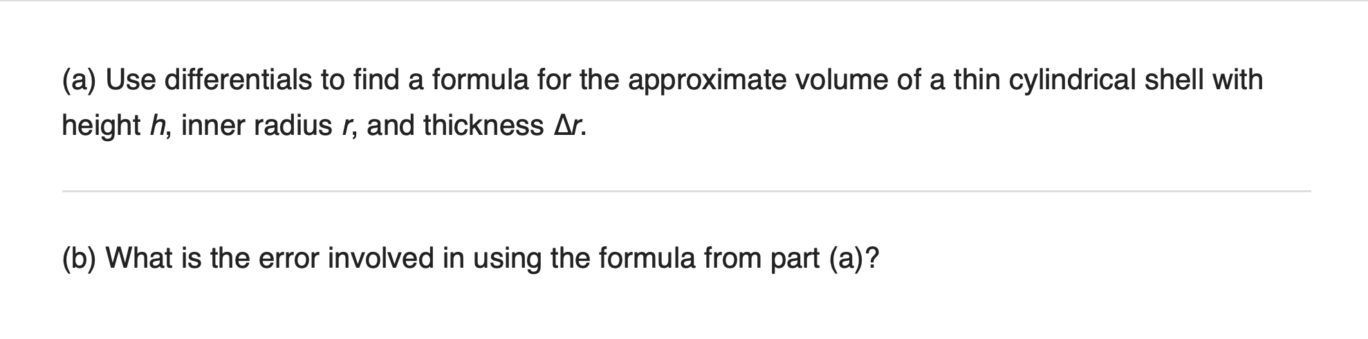 Solved (a) Use differentials to find a formula for the | Chegg.com