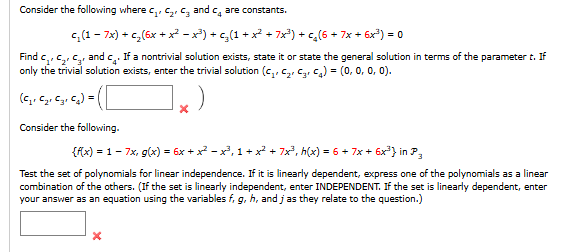 Consider the following where c1,c2,c3 ﻿and c4 ﻿are | Chegg.com