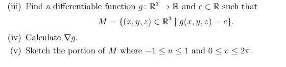 Solved Let M be the surface parametrized by r: R2 + R3 where | Chegg.com
