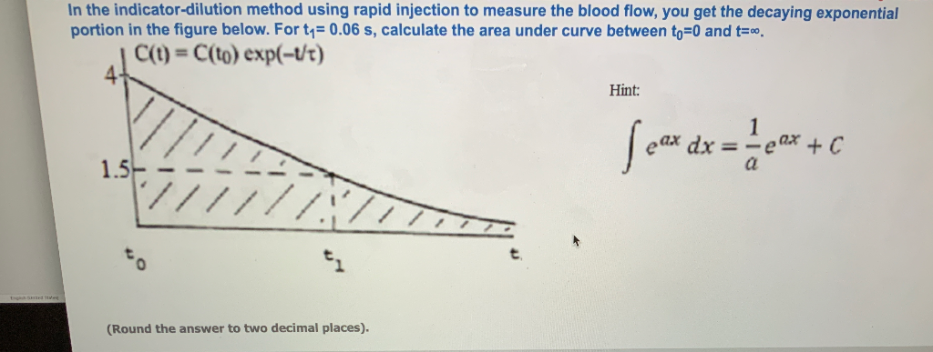 Solved In the indicator-dilution method using rapid | Chegg.com