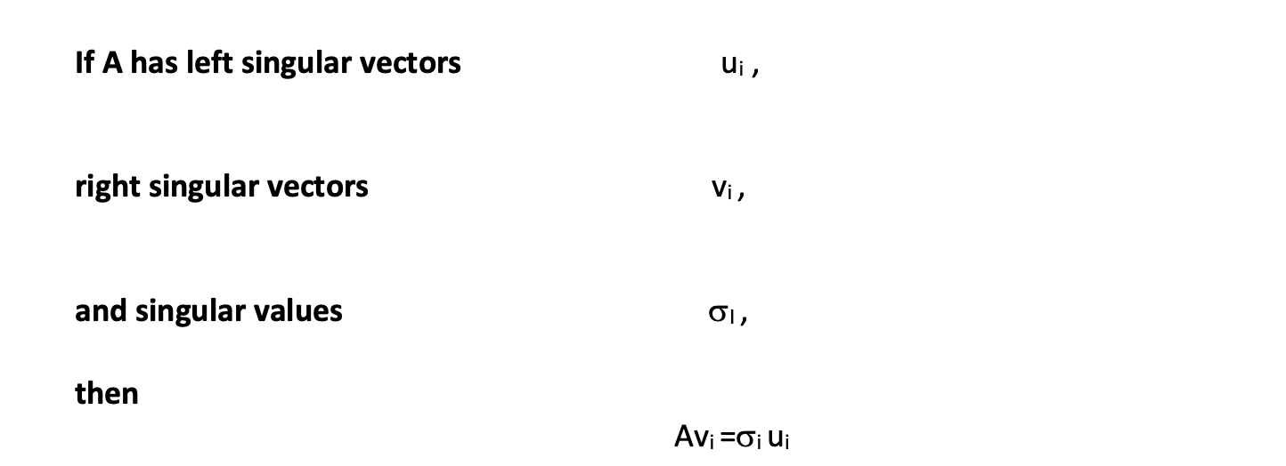 Solved If A has left singular vectors right singular vectors | Chegg.com