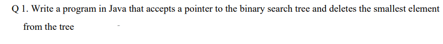 Solved Q 1. Write a program in Java that accepts a pointer | Chegg.com