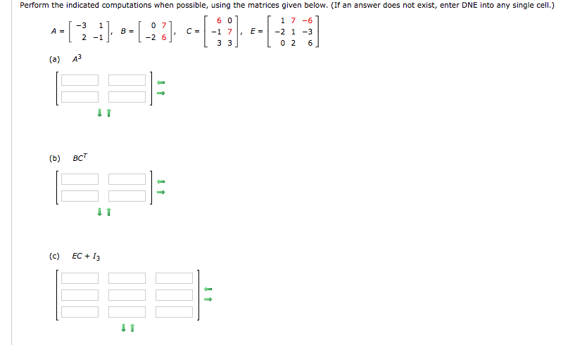 Solved Perform the indicated computations when possible, | Chegg.com