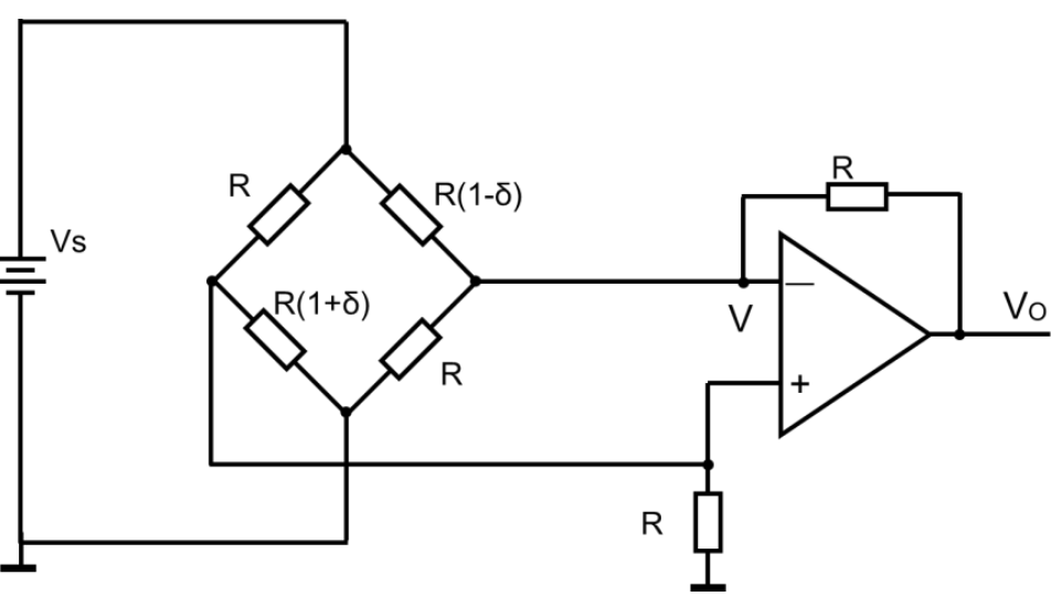 Solved Figure shows a Wheatstone bridge circuit with a | Chegg.com