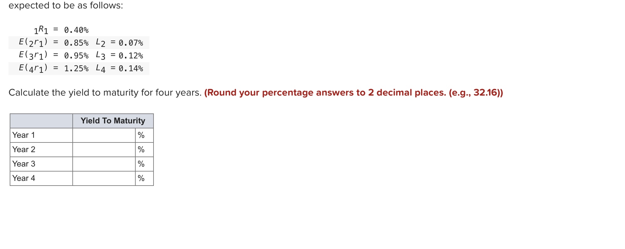 Solved expected to be as | Chegg.com
