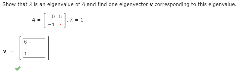 Solved Show that 𝜆 is an eigenvalue of A and find one | Chegg.com