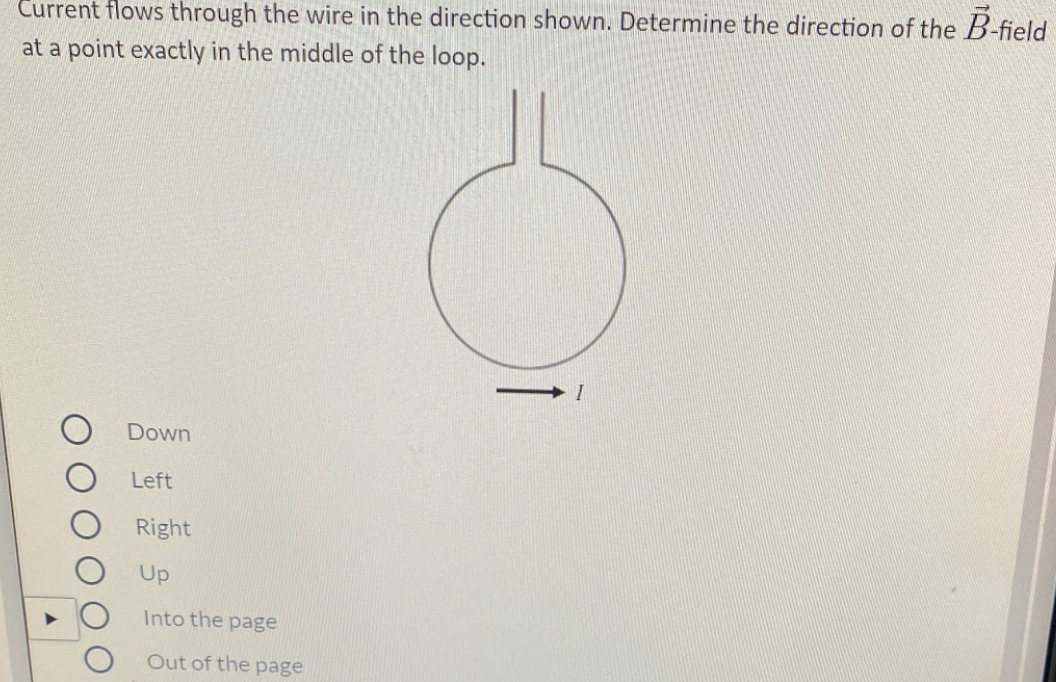 Solved Current flows through the wire in the direction | Chegg.com