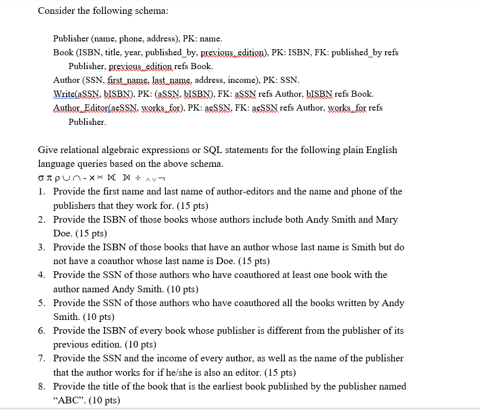 Solved Requirement: Your answers must be typed and printed. | Chegg.com