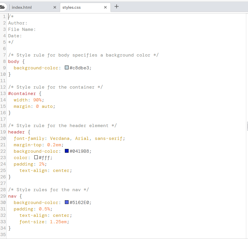 Solved > Open index.html in the embedded browser and notice | Chegg.com