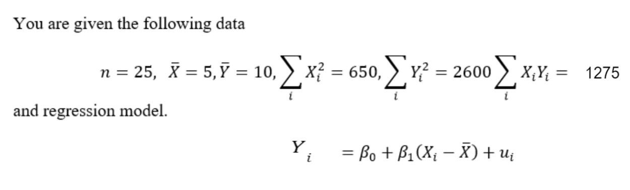 Solved Estimate the Intercept coefficient A) -15 B) 10 C) | Chegg.com