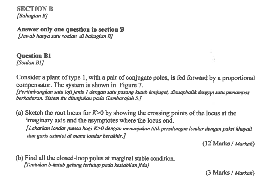 Solved SECTION B [Bahagian B] Answer only one question in | Chegg.com