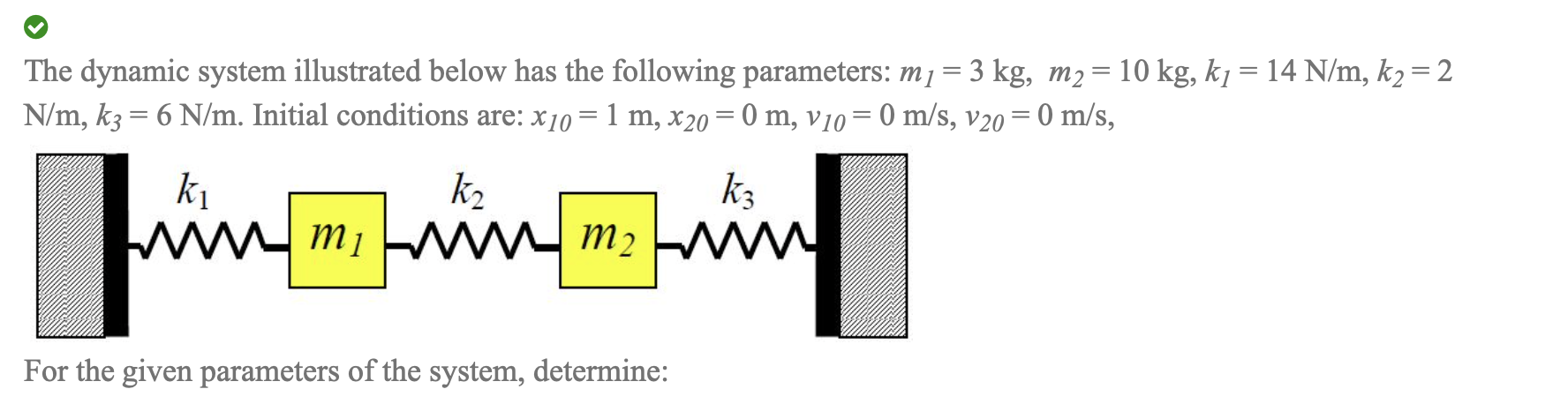 Solved 7. Natural circular frequencies in rad/s - enter | Chegg.com
