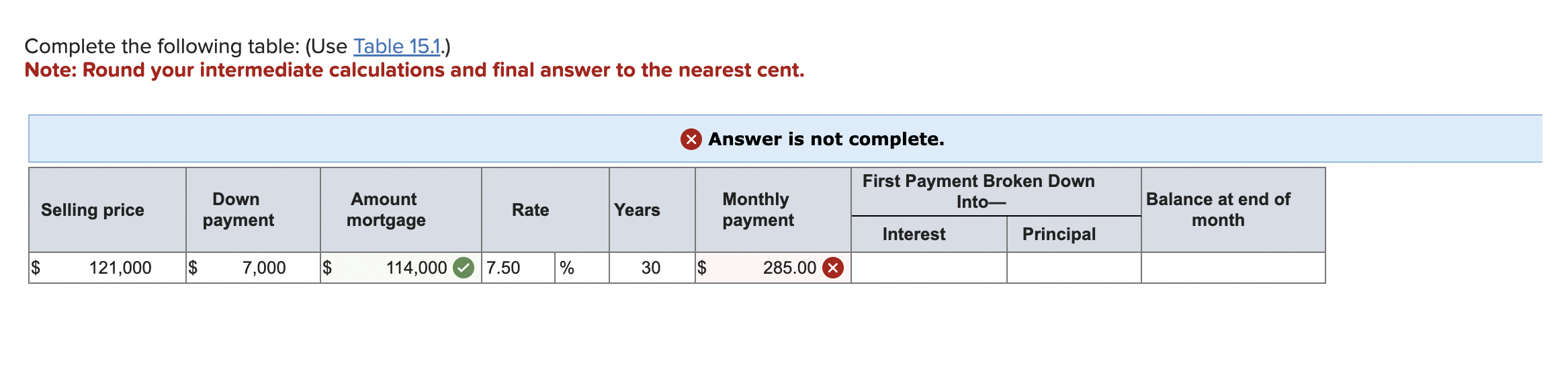 Solved Complete the following table: (Use Table 15.1.) Note: | Chegg.com
