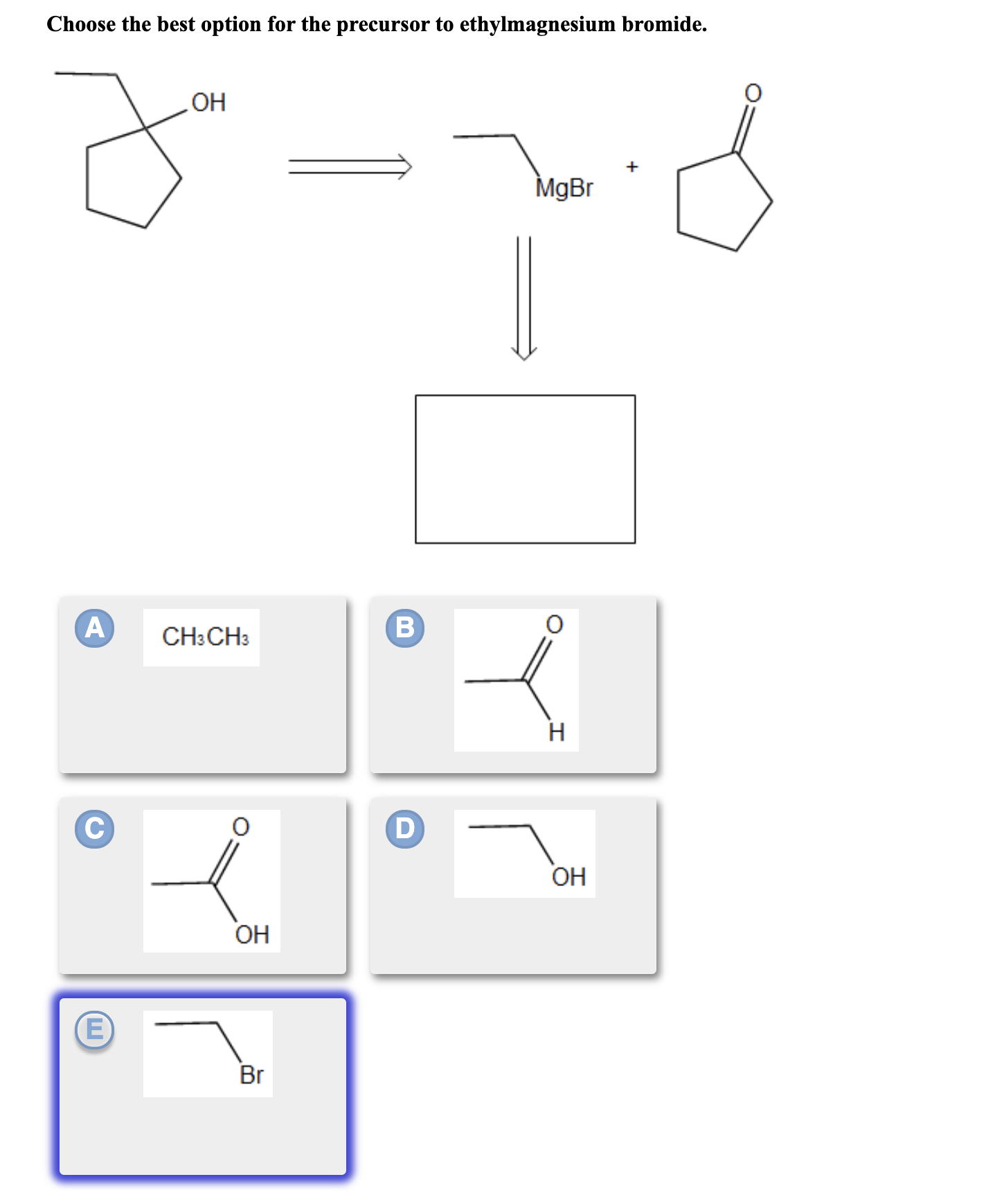 Solved Choose the best option for the precursor to | Chegg.com