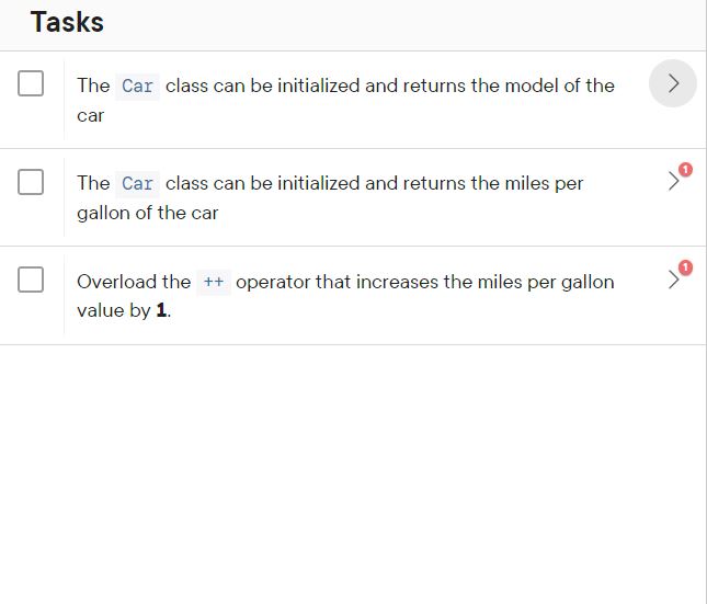 Solved c# car demo program isnt passing the task | Chegg.com