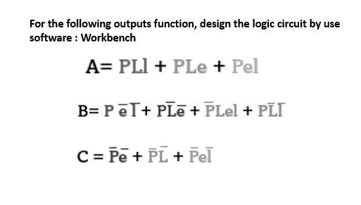 Solved Clear solution please , ﻿For the following outputs | Chegg.com