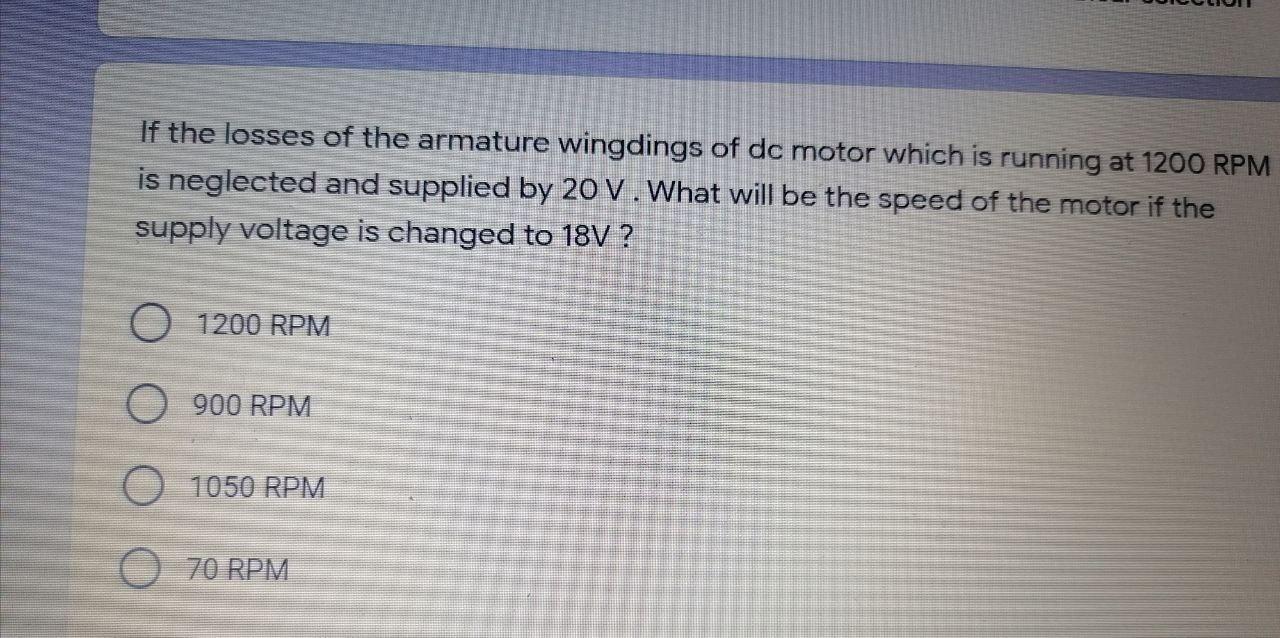 Solved If the losses of the armature wingdings of dc motor | Chegg.com