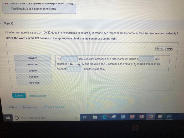 Solved Part B It the temperature is raised by 100 K, does | Chegg.com