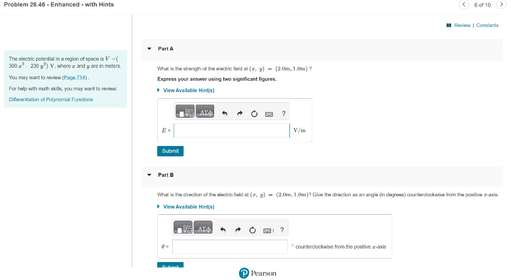 Solved Problem 26.46 - Enhanced - with Hints