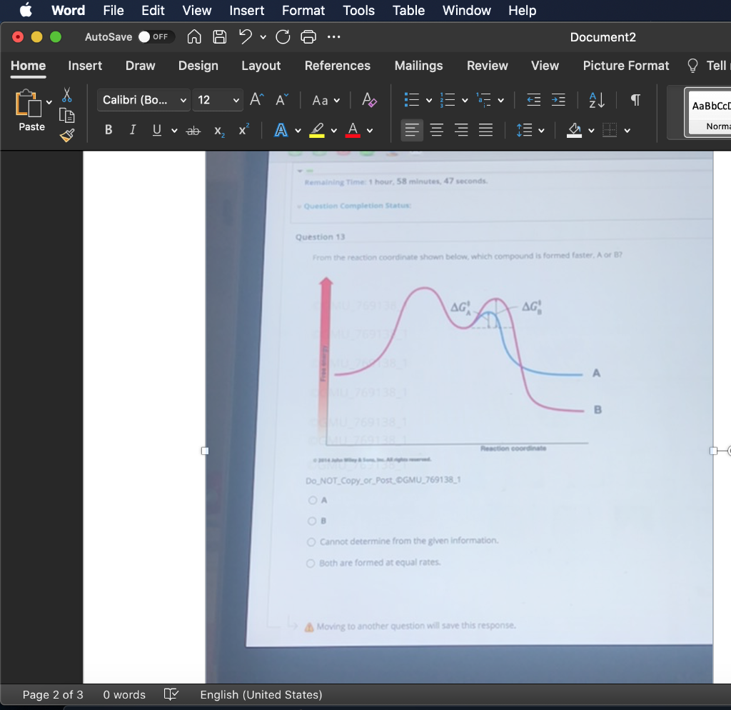 Solved Word File Edit View Insert Format Tools Table Window | Chegg.com