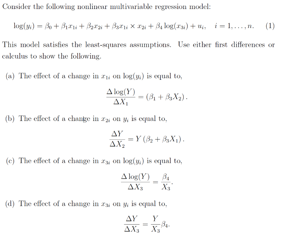 Solved Consider the following nonlinear multivariable | Chegg.com