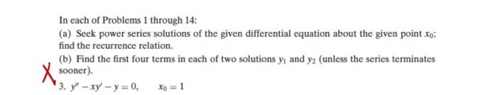 Solved In each of Problems 1 through 14: (a) Seek power | Chegg.com