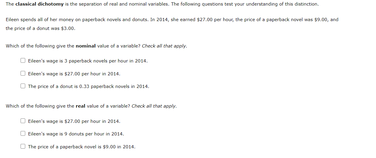 Solved The drop-down options are (0.33 donuts / 3 donuts | Chegg.com