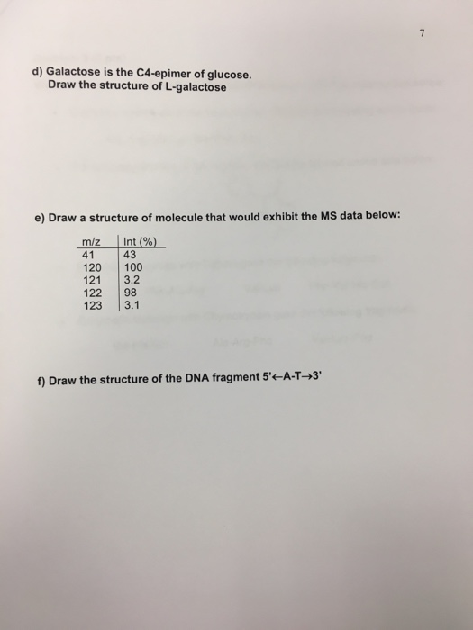 Solved Problem 2 (30 pts) Provide a structure for the | Chegg.com