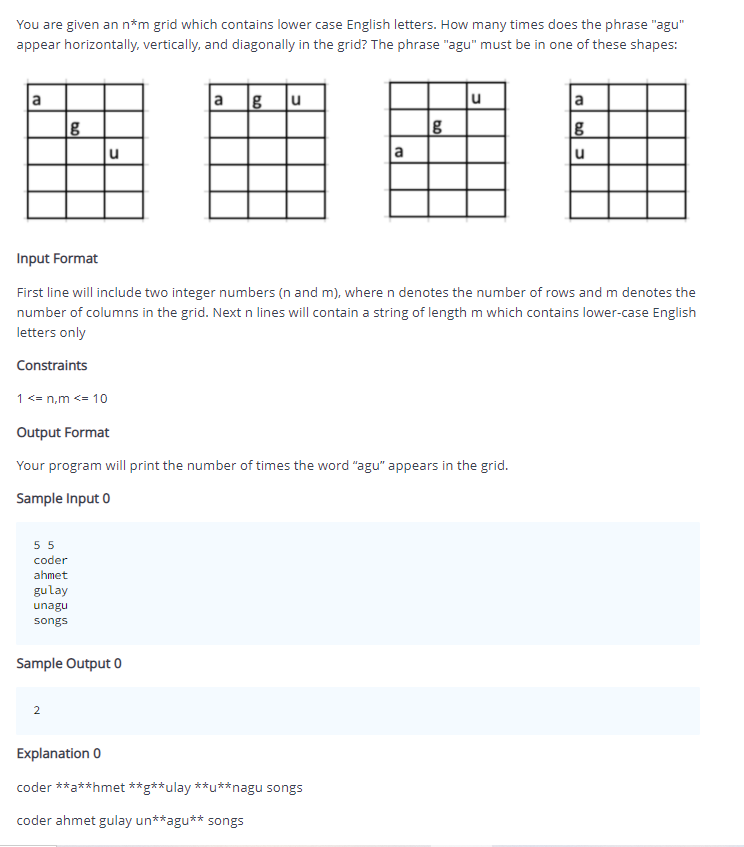 Solved You Are Given An N m Grid Which Contains Lower Case Chegg