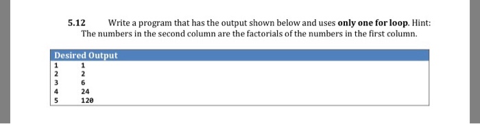 Solved Write a program that has the output shown below and | Chegg.com