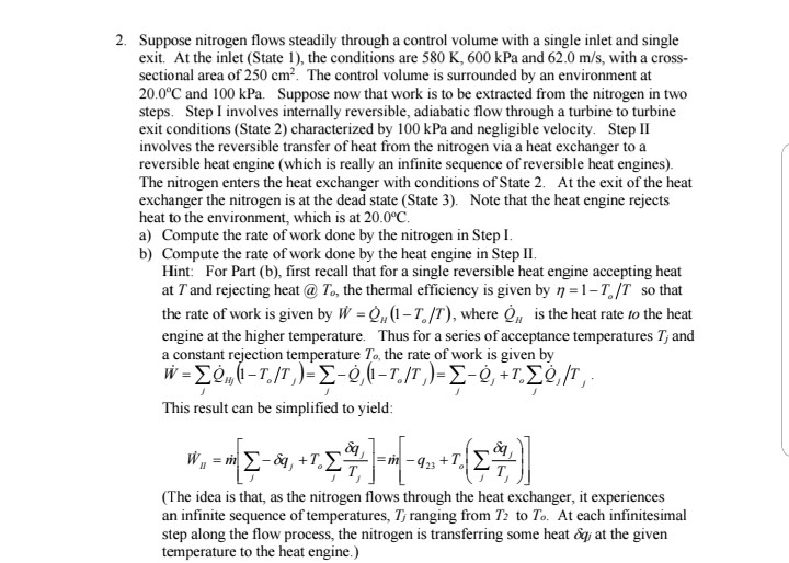 Solved Compare the sum of the work rates in a) and b) to the | Chegg.com