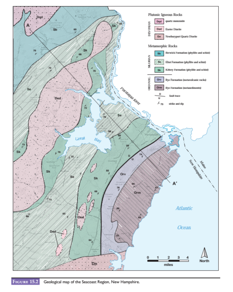Solved PROCEDURE PART A Geological Map of the Seacoast | Chegg.com