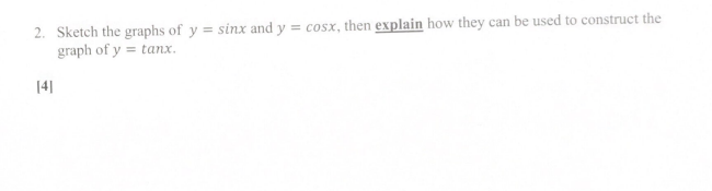 [Solved]: 2. Sketch the graphs of ( y= sin x ) and ( y=