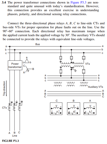 Solved 3.4 The power transformer connections shown in Figure | Chegg.com